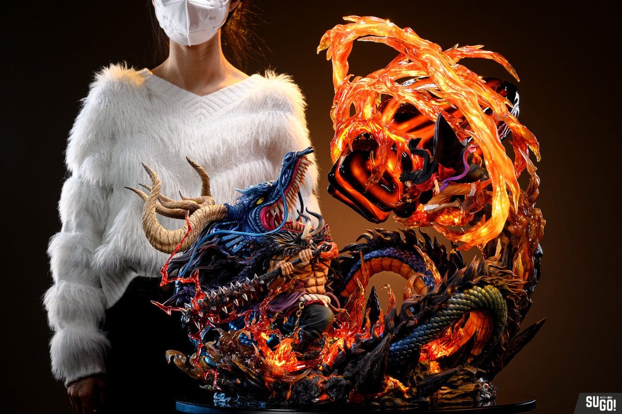 Ventus Studio One Piece Kaido VS Luffy [Fire Fist & Kaido Blue Dragon ...