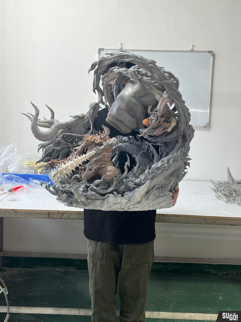 Ventus Studio One Piece Kaido VS Luffy [Fire Fist & Kaido Ver.] GK ...