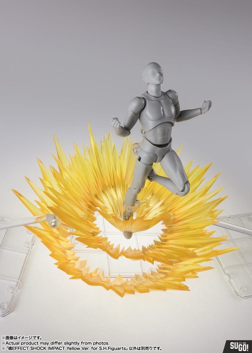 Bandai Tamashii Effect Shock Impact Yellow Ver. For S.H.Figuarts Action ...