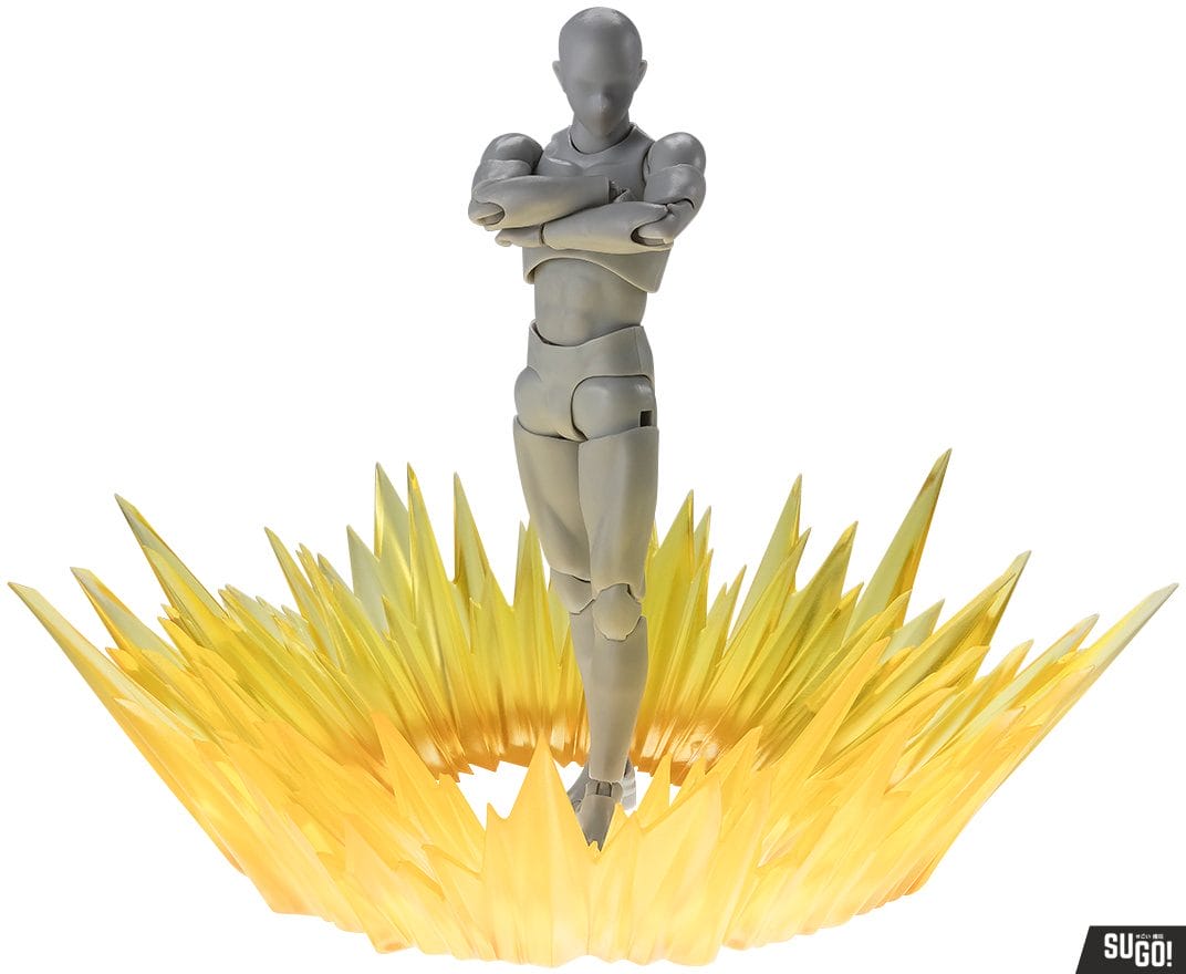 Bandai Tamashii Effect Shock Impact Yellow Ver. For S.H.Figuarts Action ...