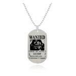 One Piece Necklace Stainless Steel Cartoon Pendant With Engraved Bounty ...