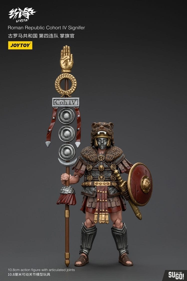 Joy Toy JT6212 1/18 Strife Roman Republic Cohort Iv Signifer Action ...