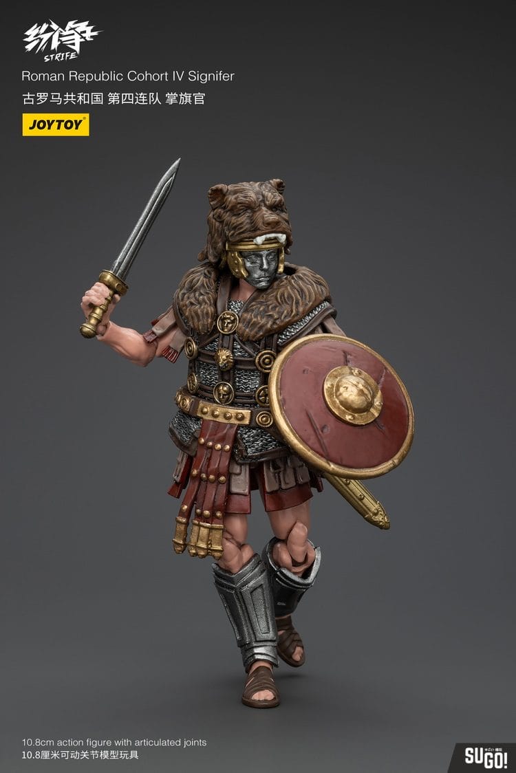 Joy Toy JT6212 1/18 Strife Roman Republic Cohort Iv Signifer Action ...