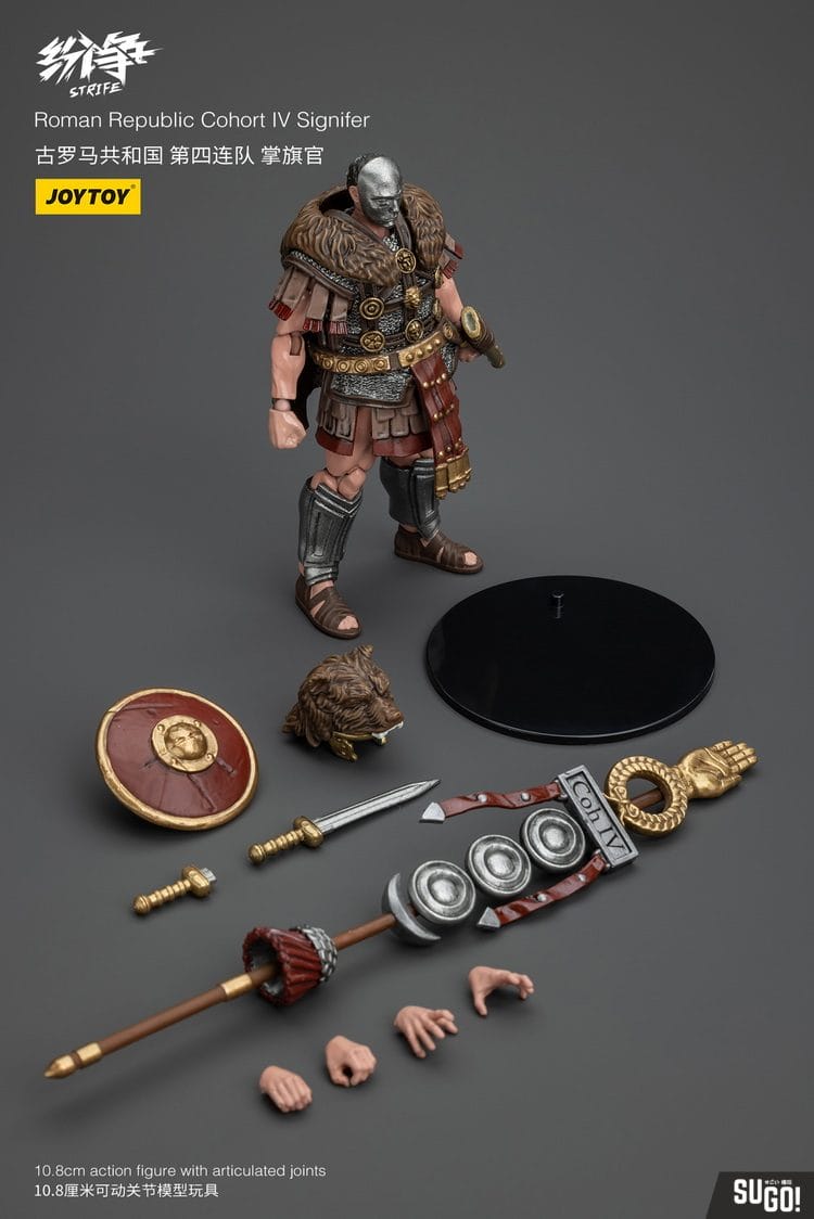 Joy Toy JT6212 1/18 Strife Roman Republic Cohort Iv Signifer Action ...
