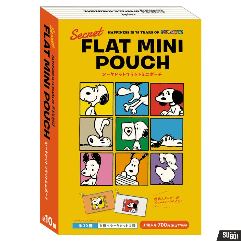 T's Factory Snoopy Secret Flat Mini Pouch 75th Anniversary 10 Styles ...