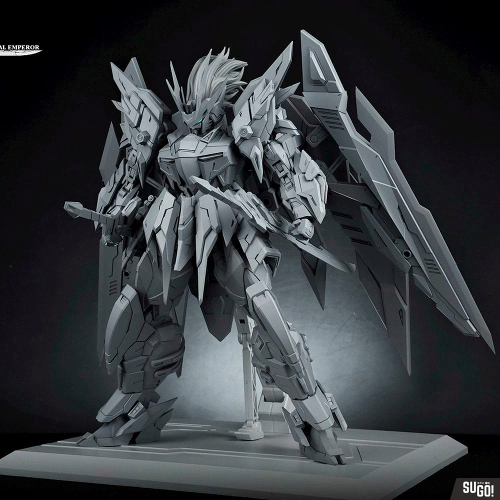 SNAA Huanger Series YR-03 King of Arms Mecha Plastic 1/100 Model Kit ...