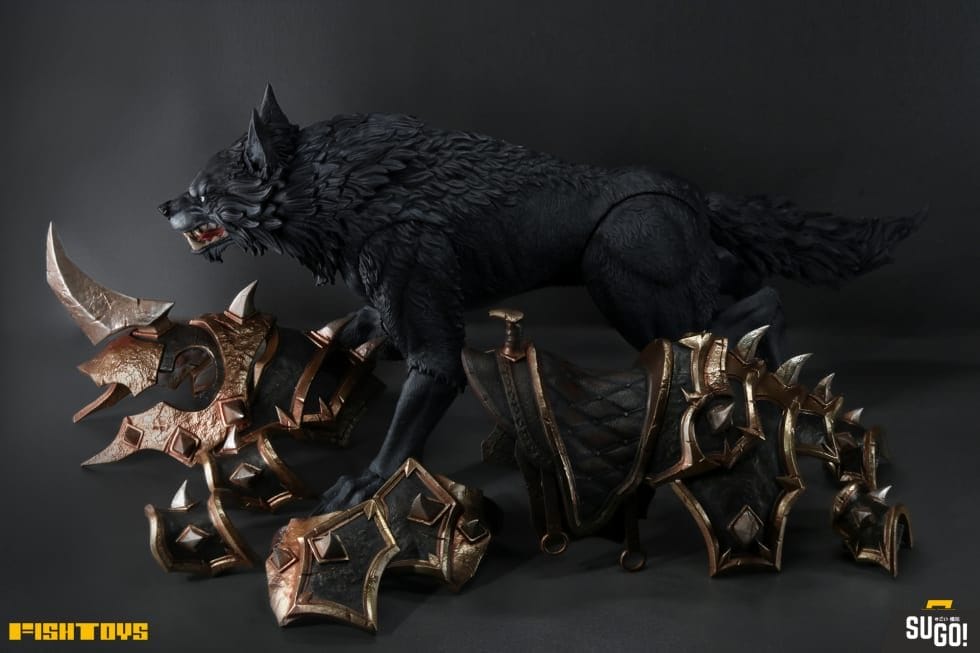 Fish Toys Black Wolf With Armor Figure - Sugo Toys | Action Figures ...
