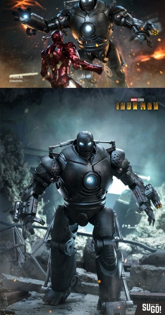 ZD Toys Marvel Iron Man MK3 vs Iron Monger Light-Up Bundle Set Action ...