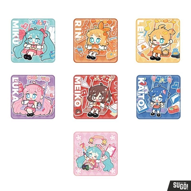 Moeyu Vocaloid Miku & Kagamine Rin/Len Swing Theme Tin Badge Blind Box ...