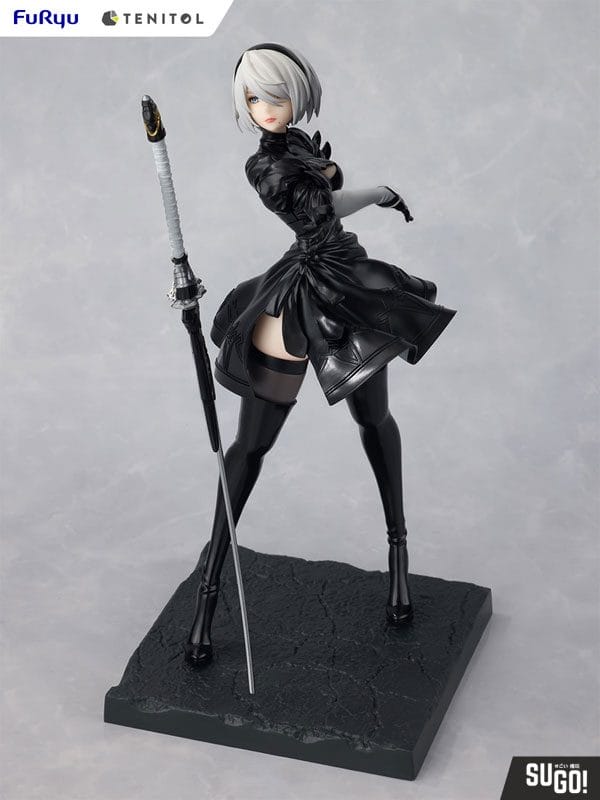 FURYU Tenitol NieR:Automata Ver1.1a 2B (YoRHa No.2 Type B) PVC Figure - Sugo Toys | Action ...