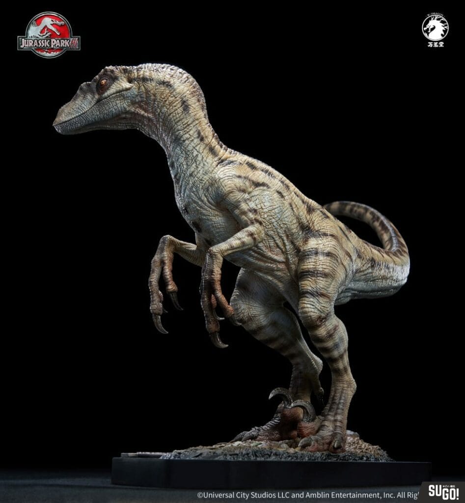 W-Dragon Jurassic Park 3 Female Velociraptor 1/10 Scale Licensed Statue ...
