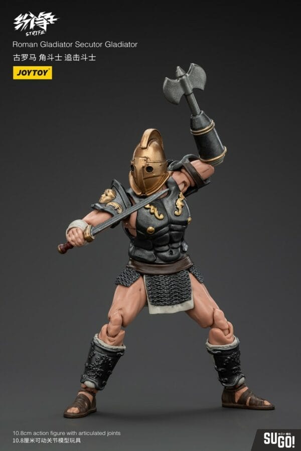 Joy Toy JT00690 Strife Roman Gladiator Secutor Gladiator 1/18 Action ...