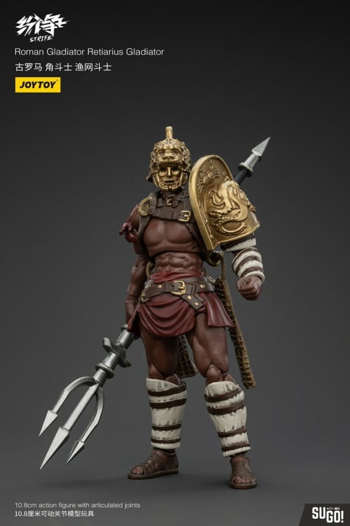 Joy Toy JT00713 Strife Roman Gladiator Retiarius Gladiator 1/18 Action ...