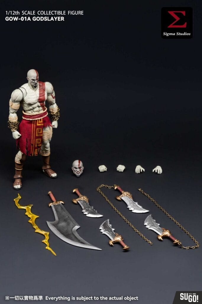 Sigma Studios GOW-01A Godslayer God of War Kratos 1/12 Action Figure - Sugo Toys | Action ...