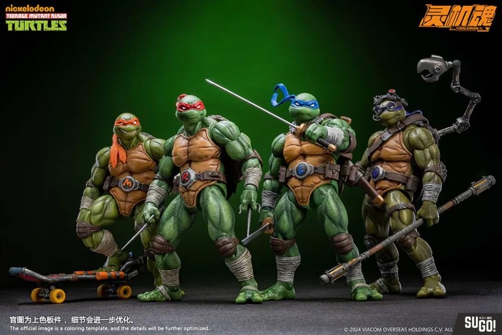 LingJiHun TMNT Teenage Mutant Ninja Turtles Michelangelo 17cm Action ...