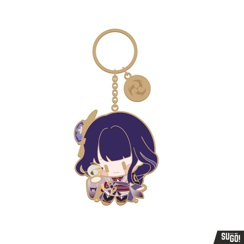 miHoYo Genshin Impact Chibi Character Series Raiden Shogun Metal ...