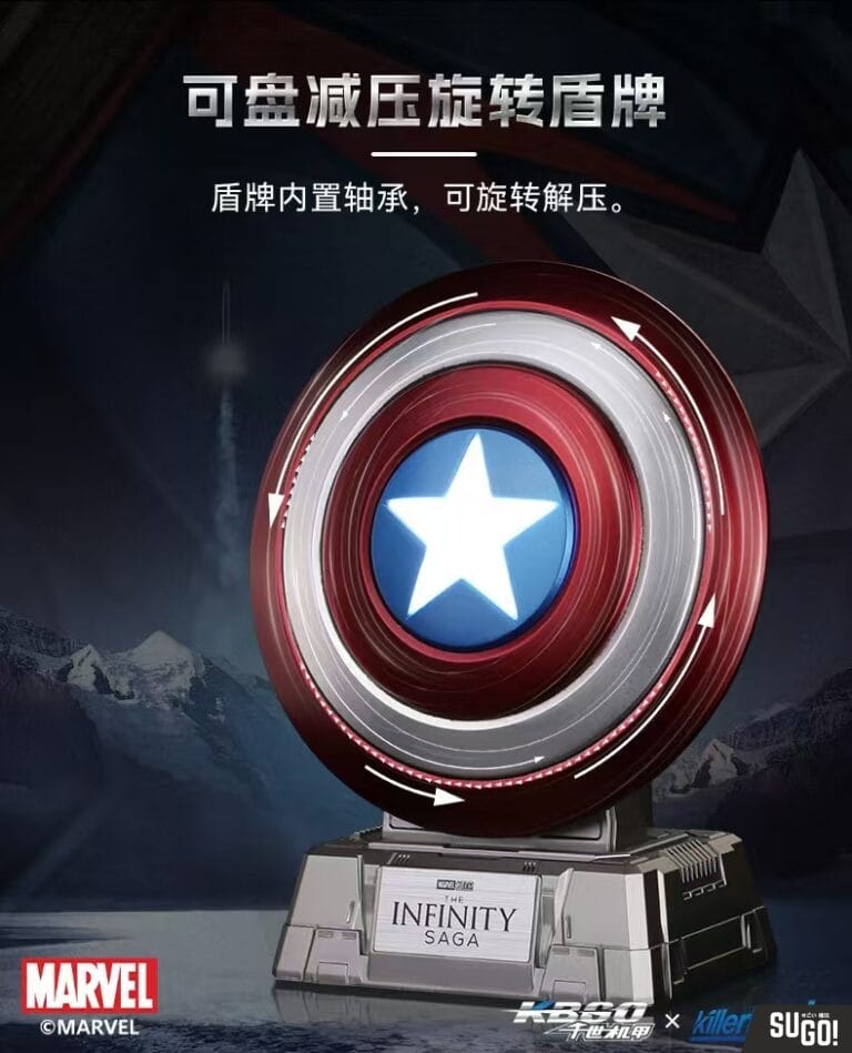 Killerbody Marvel Captain America Shield Movie Version Fidget Spinners ...