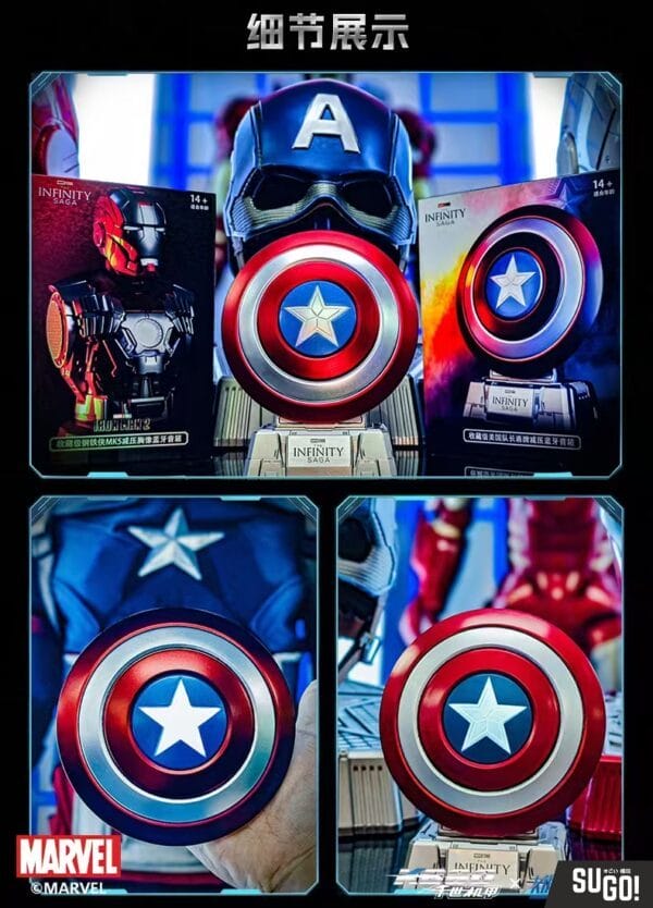 Killerbody Marvel Captain America Shield Movie Version Fidget Spinners ...