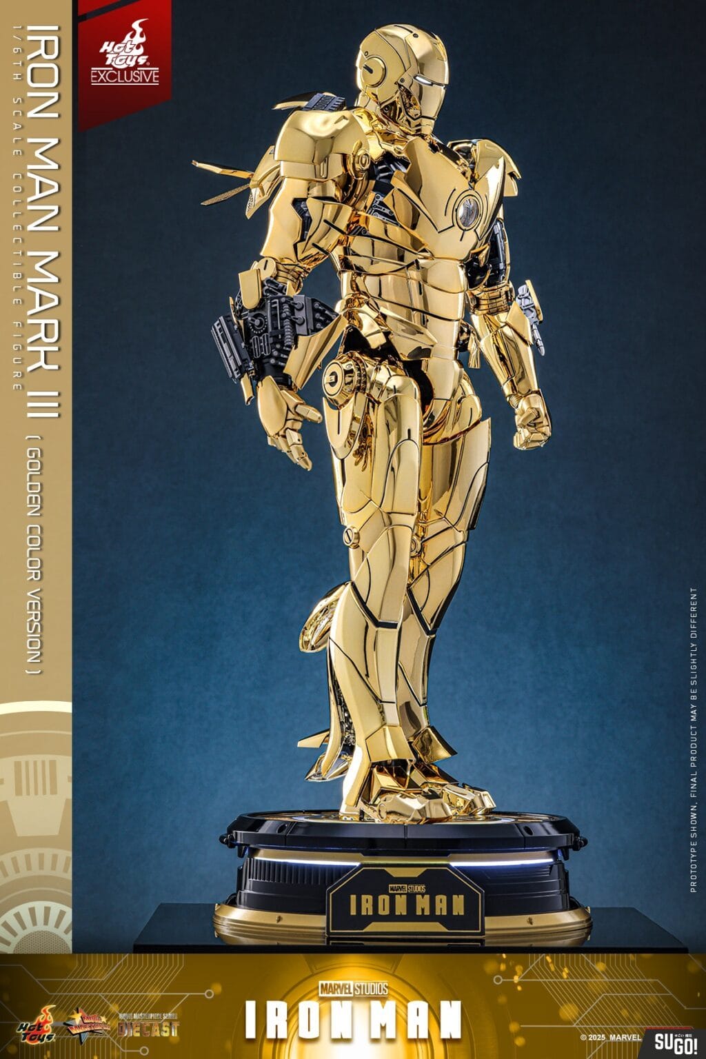Hot Toys MMS764D69 Iron Man Mark Iii Electroplated Gold Version 1/6 ...