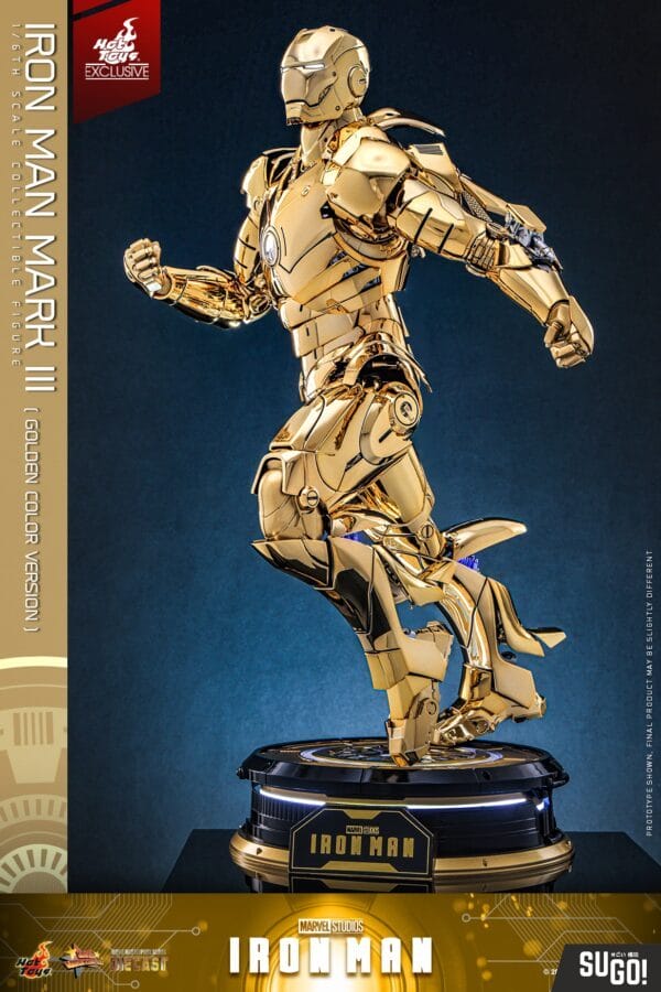 Hot Toys MMS764D69 Iron Man Mark Iii Electroplated Gold Version 1/6 ...