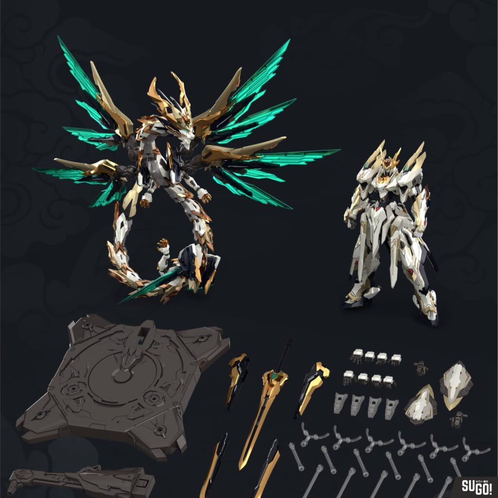 GS-TOYS Emp-01 + Mc-01 Winged Dragon Set Model Kit - Sugo Toys | Action Figures & Collectibles