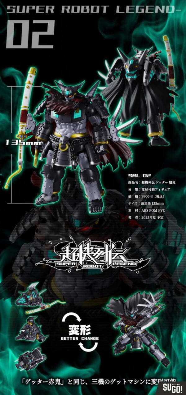 Iron Romance Workshop Super Robot Legend Getter-Jinki Action Figure ...