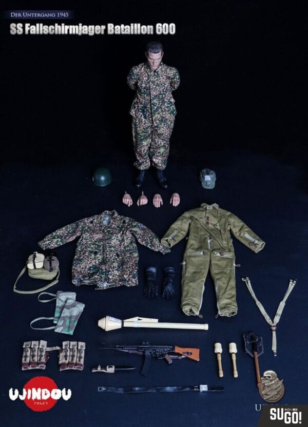 UJINDOU UD9043 SS Fallschirmjager Bataillon 600 1/6 Scale Action Figure ...