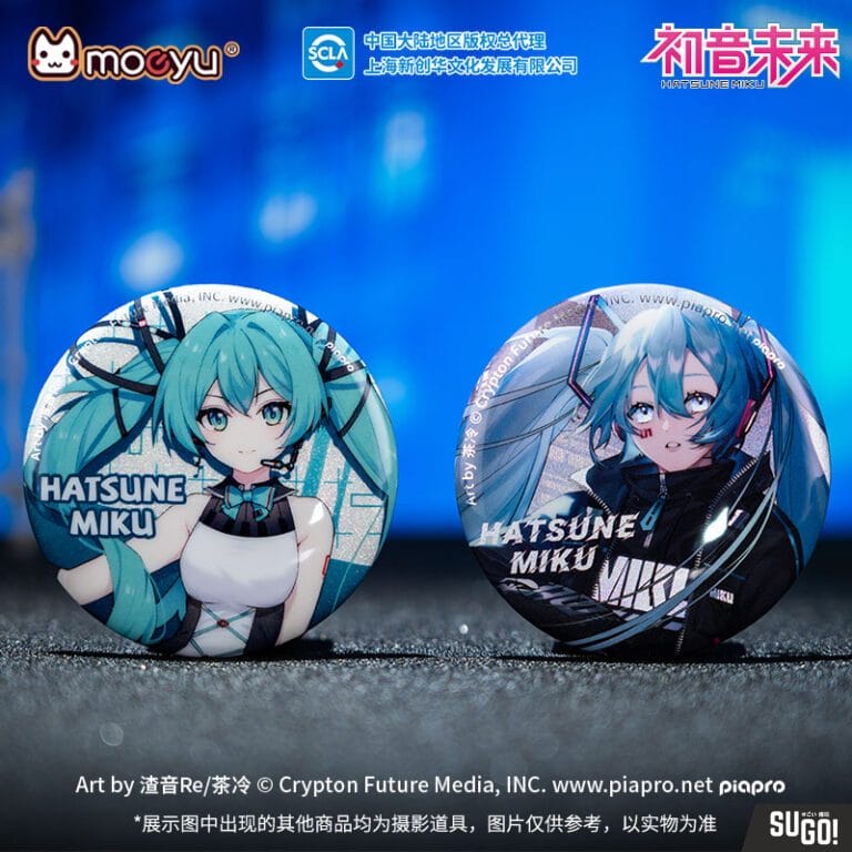 Moeyu Hatsune Miku Technology Series 58mm Badge - Geometric ...