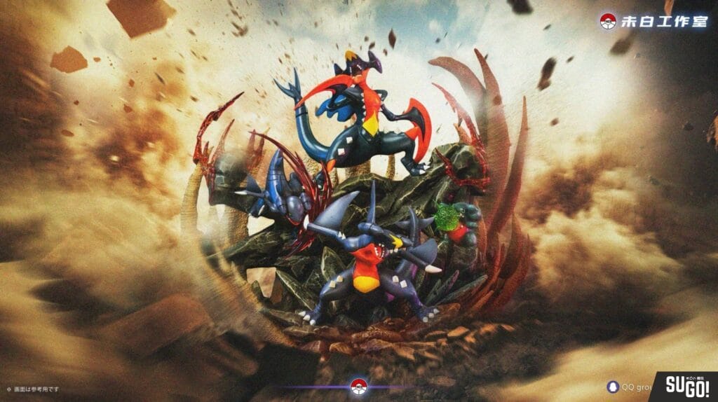 Misaki Studio x Pokemon Garchomp Evolution 36cm(H) GK Statue - Sugo ...