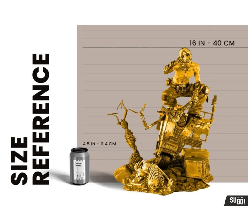 Pure Arts Borderlands 3 - Psycho & Claptrap 1/6 Diorama Statue - Sugo ...