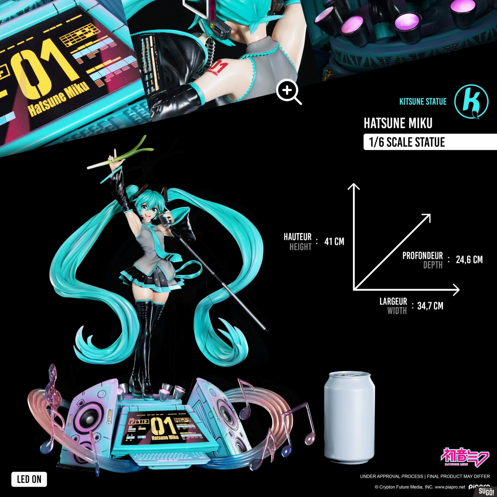 Kitsune Studio Hatsune Miku 1/6 Licensed Statue - Sugo Toys | Action ...