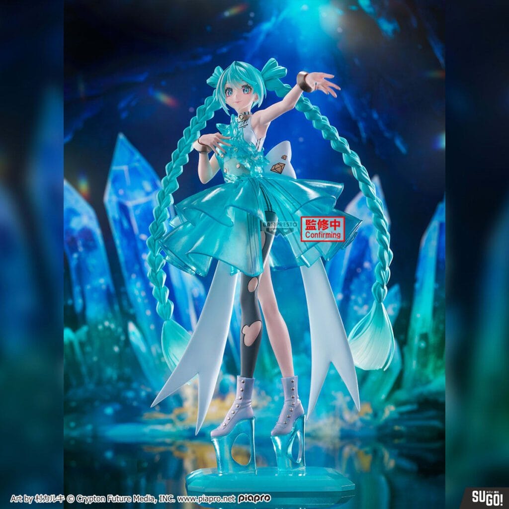Banpresto Hatsune Miku Bpev Crystal Collection Emerald PVC Figure ...
