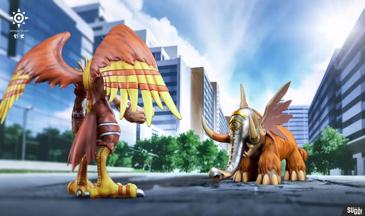 Creation Studio Digimon Mammothmon 18cm(H) GK Statue - Sugo Toys ...