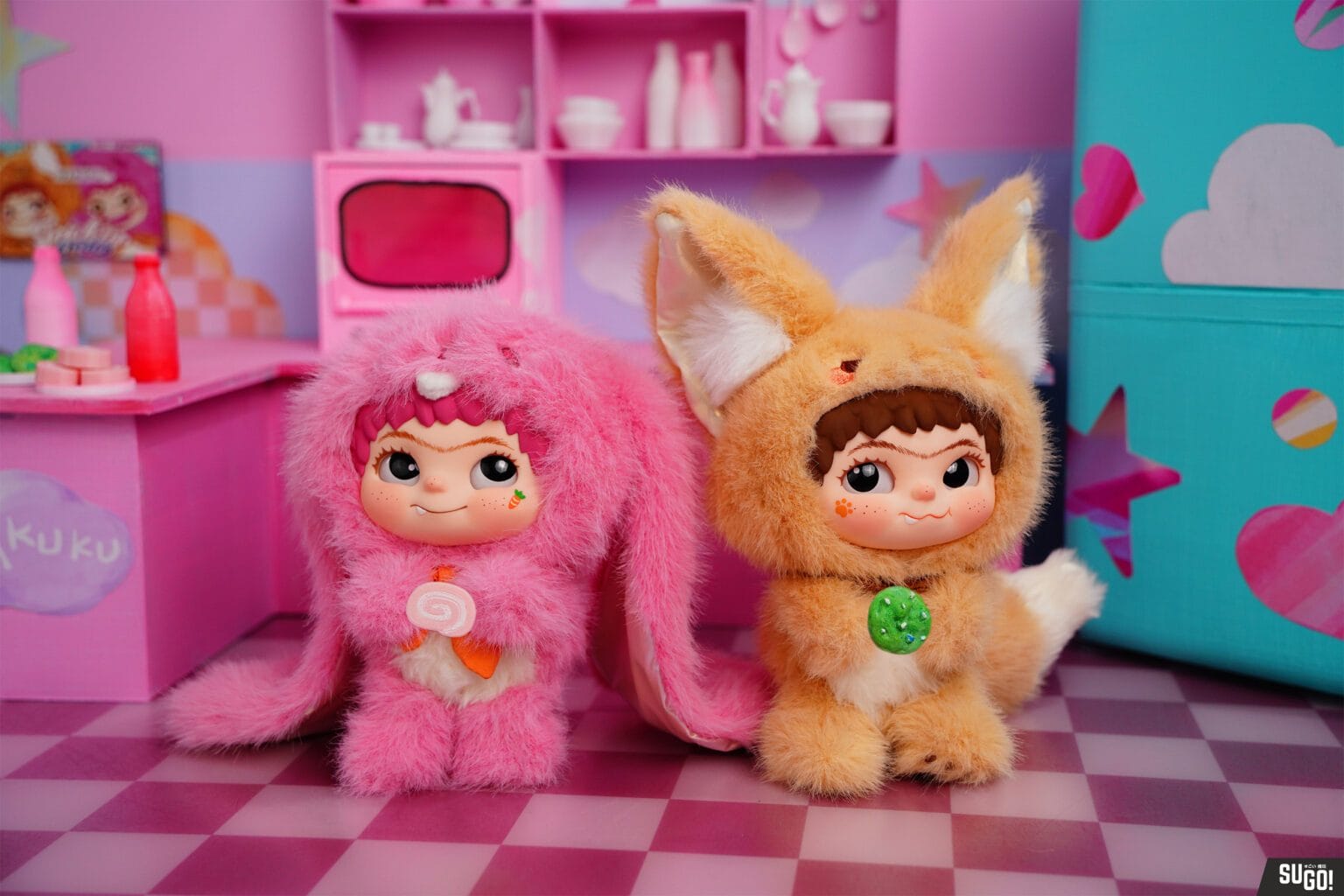 LETSVAN Wakuku Fox & Bunny Trick or Treat Series Plush V2 Blind Box ...