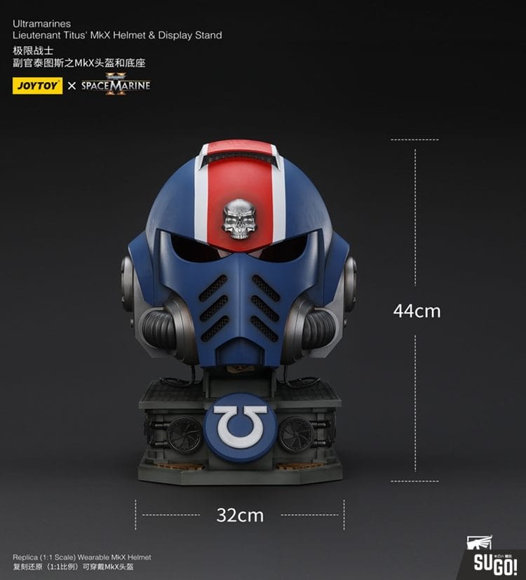 Joy Toy JT01697 Warhammer 40 Ultramarines Lieutenant Titus' Mkx Helmet ...