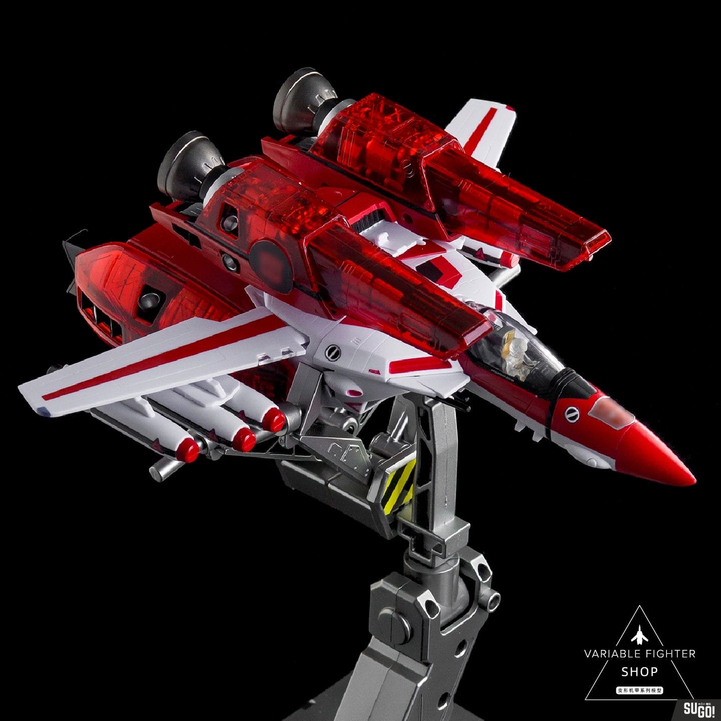 FG Model FG-01 Macross VF1S God of Flame w/ Fast Pack Armor Deluxe Ver ...