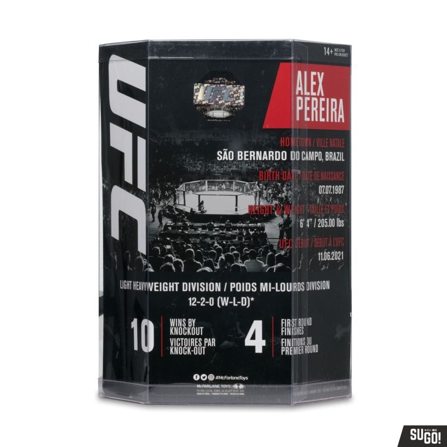 McFarlane Toys Ufc - Alex Pereira Posed Action Figure - Sugo Toys ...
