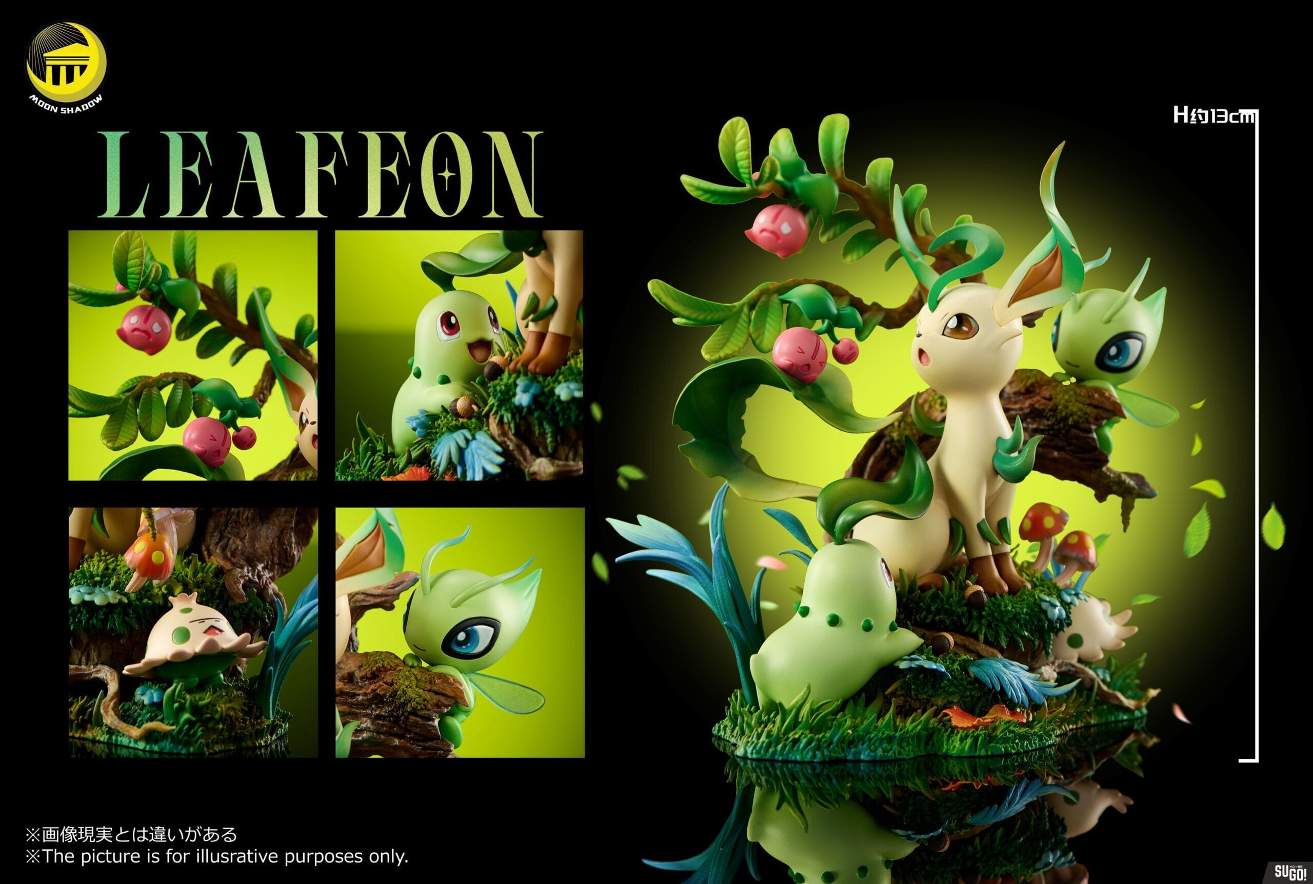 Yueying Studio Pokemon Leafeon Nature Series Eevee Vol. 4 13cm(H) GK ...