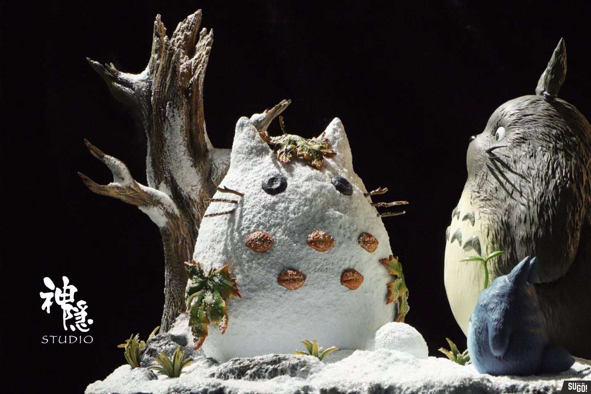 Shen Yin Studio My Neighbor Totoro Totoro 'Playing in The Snow' 34cm(H ...
