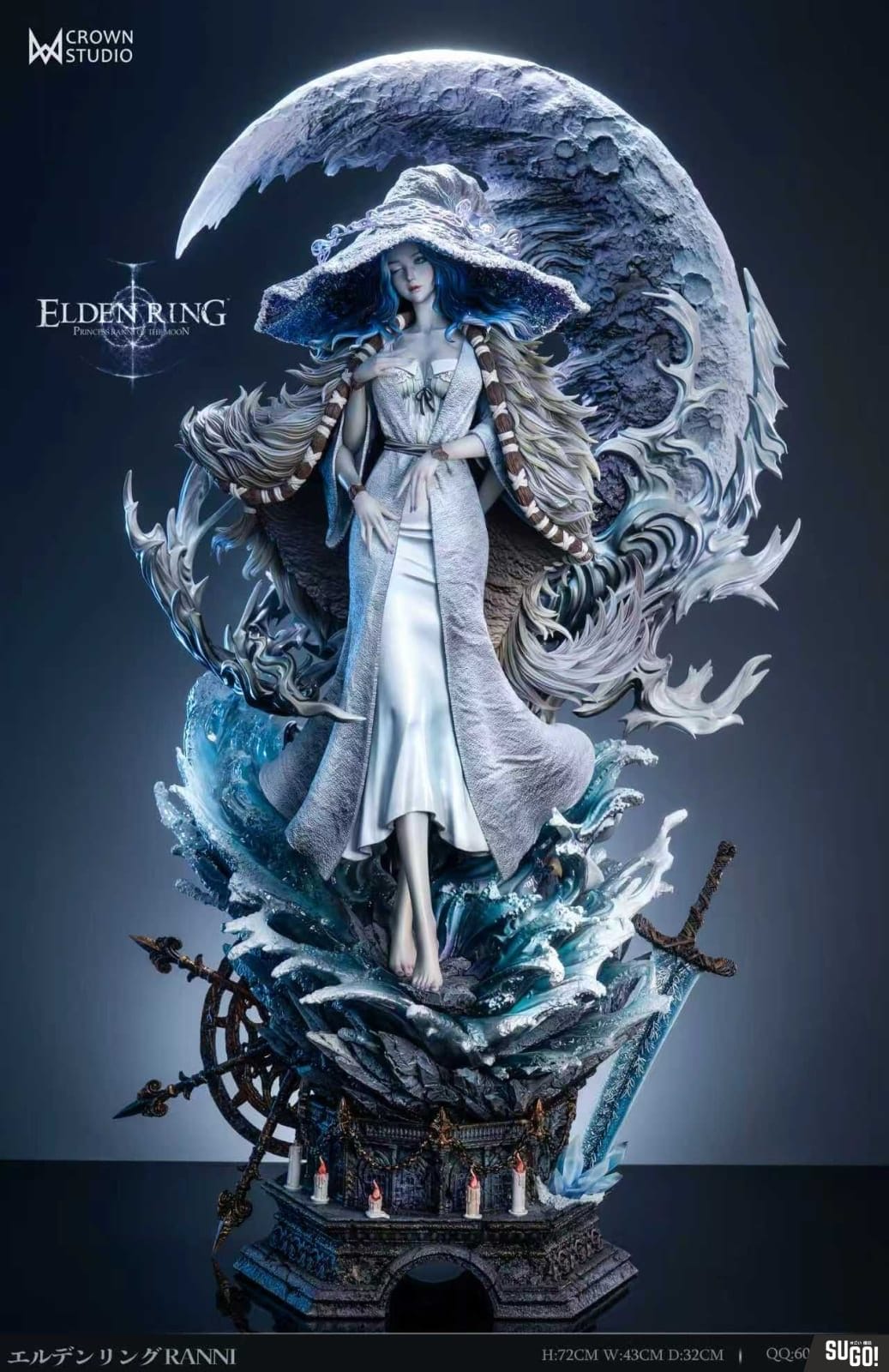 Crown Studio Elden Ring Ranni The Witch Regular Ver. 1/4 GK Statue ...
