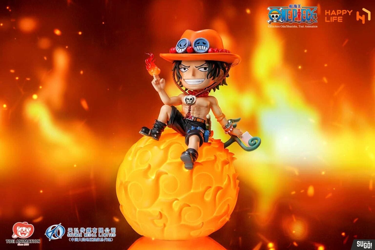 Happy Life One Piece Devil Fruit Series Portgas·D· Ace Voice-Controlled ...
