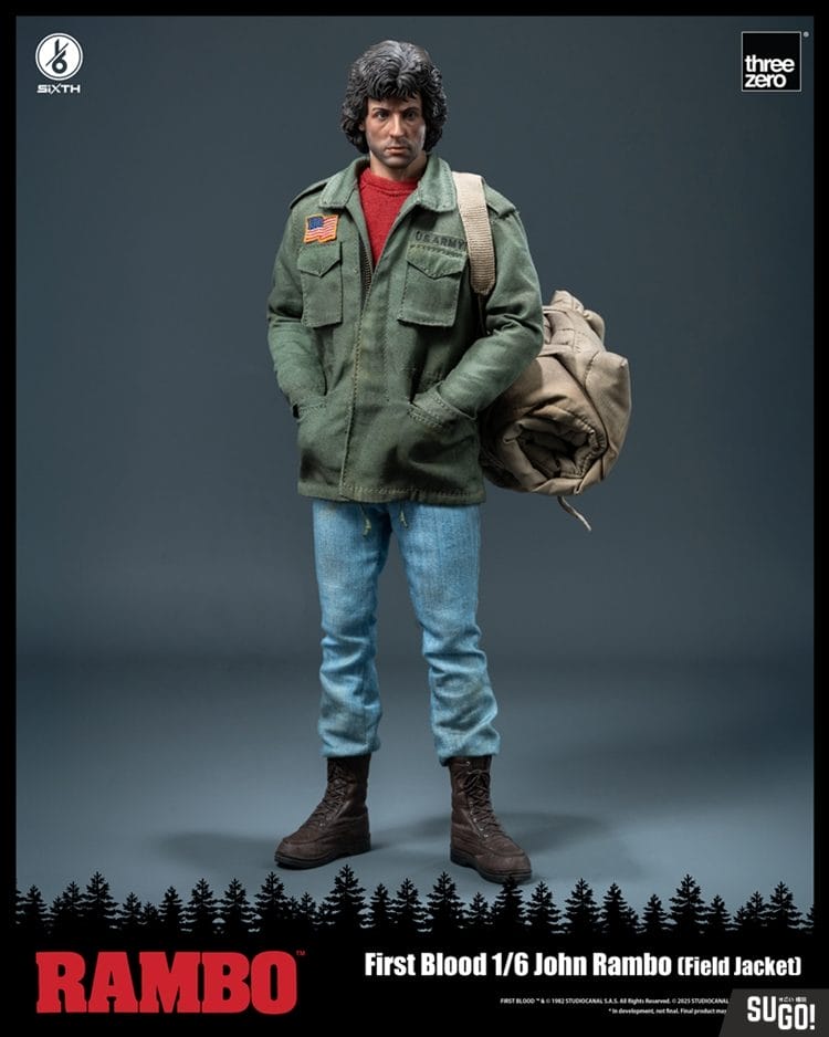 Threezero First Blood 3Z05530W0 John Rambo Field Jacket 1/6 Action ...