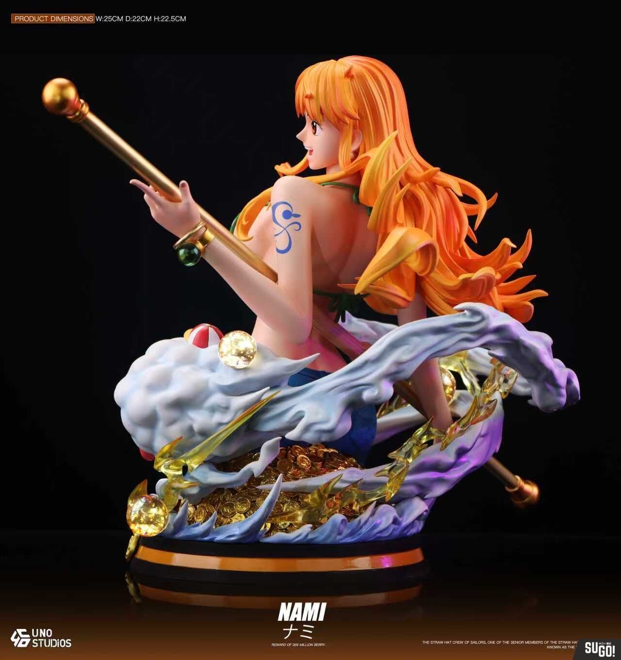 UNO Studio One Piece Nami 1/4 GK Statue - Sugo Toys | Action Figures ...