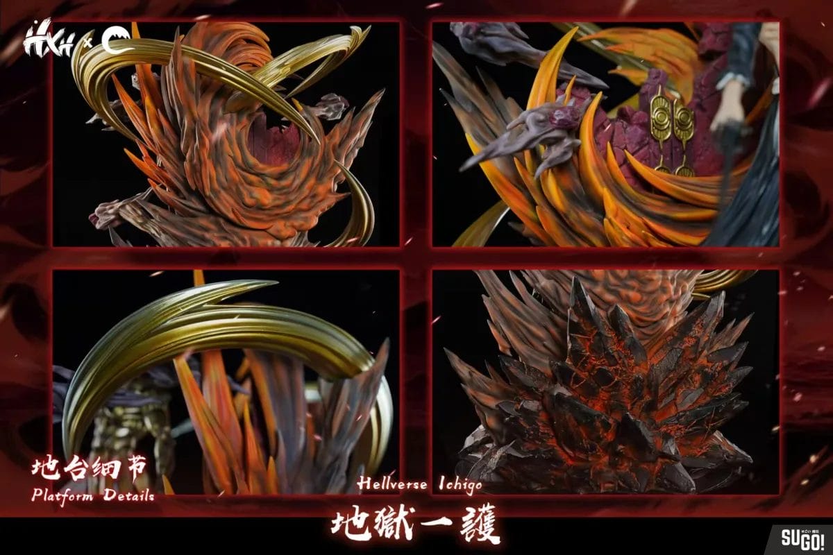 HXHENG Studio x Cheng Bleach Ichigo Kurosaki Plating Ver. 1/5 GK Statue ...