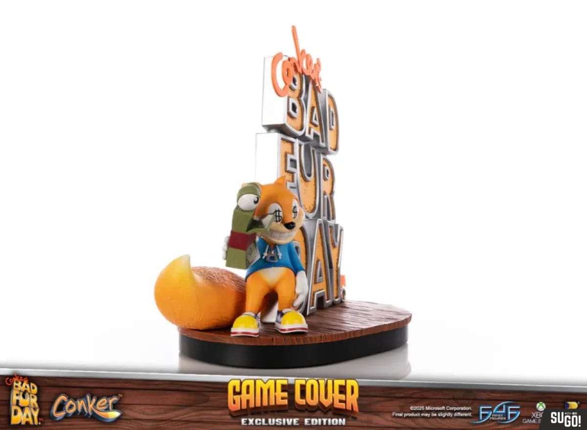 First 4 Figures Conker's Bad Fur Day - Game Cover (Exclusive Edition ...
