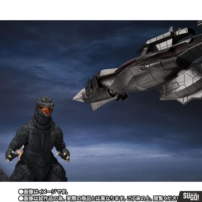 Bandai S.H.Monsterarts Godzilla (2004) Heat Ray Ver. Vs Shin Gotengo ...