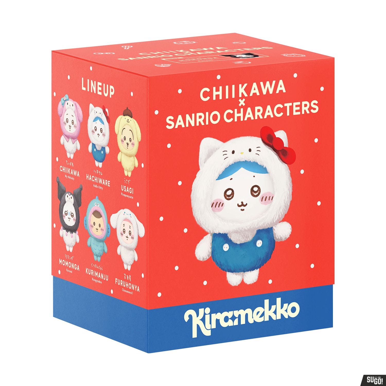 Chiikawa × Sanrio Characters Kiramekko Momonga × Kuromi Chain Goods ...