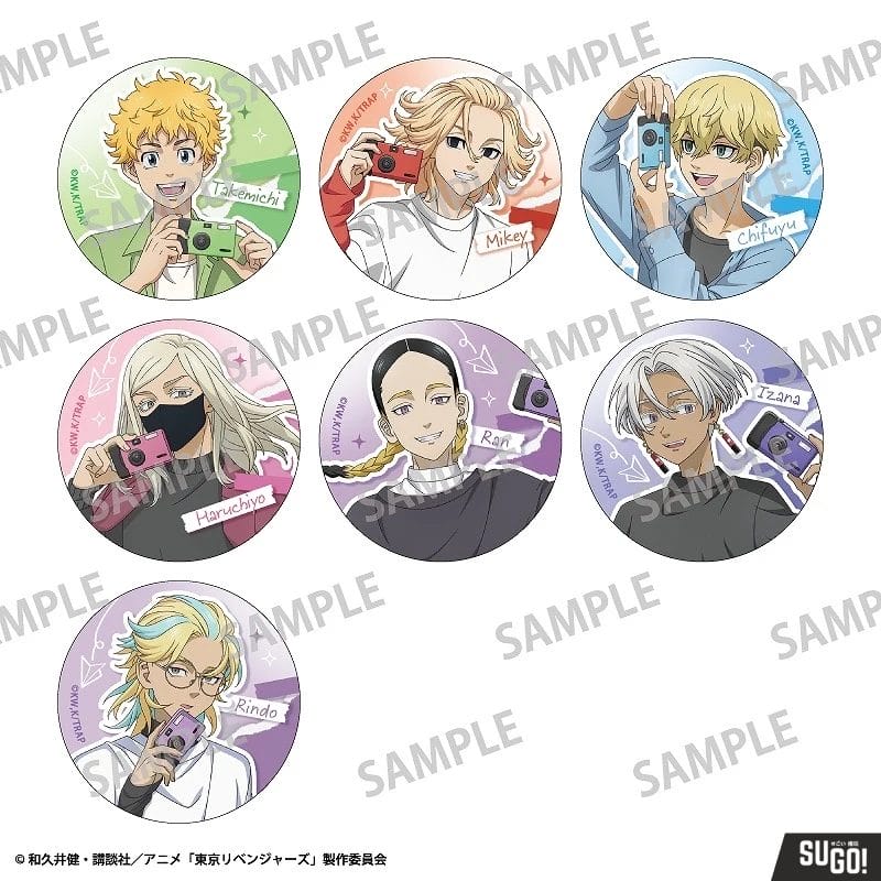Tokyo Revengers Camera Stroll Trading Can Badge (Full Set) - Sugo Toys ...